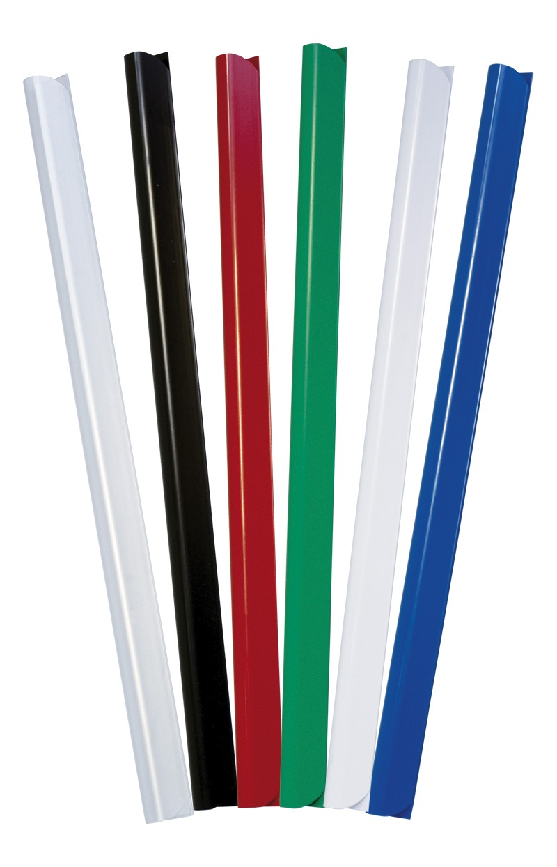 Listwa zaciskająca DONAU, PVC, A4, 10mm, do 100 kartek, czerwona ...